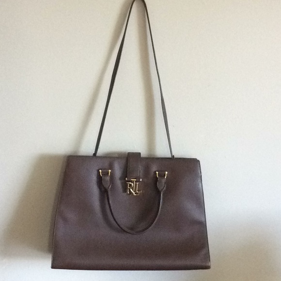 Ralph Lauren | Bags | Ralph Lauren Rll Brown Handbagshoulder Bag | Poshmark